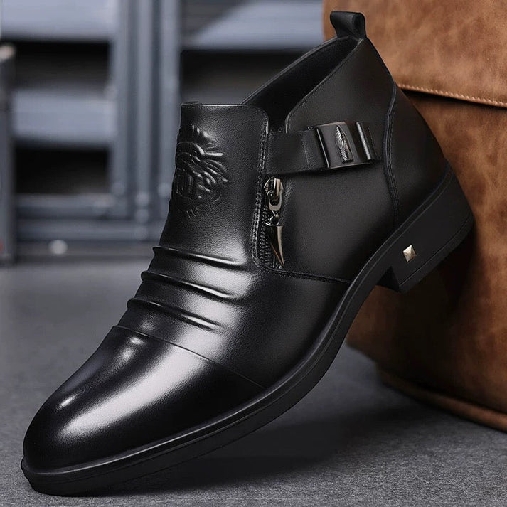 Premium Handmade Leather Height-Increasing Shoes – Easy Martss